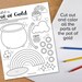 Pot of Gold Cut & Paste Craft, St Patrick's Day Color and Build ...
