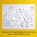 Spring Scene Cut & Paste Craft Printable, Easter Garden Coloring ...