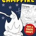 Campfire Cut & Paste Craft Printable, Summer Camping Color and Build ...