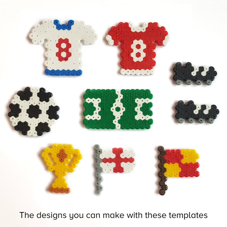 Soccer Football Fuse Bead Template, World Cup Ball Game Sport Pattern ...