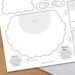 Lamb Cut & Paste Craft Printable, Build a Sheep Coloring, Spring Baby ...