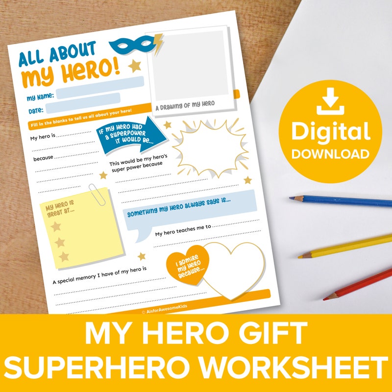 Superhero Writing Paper - Etsy