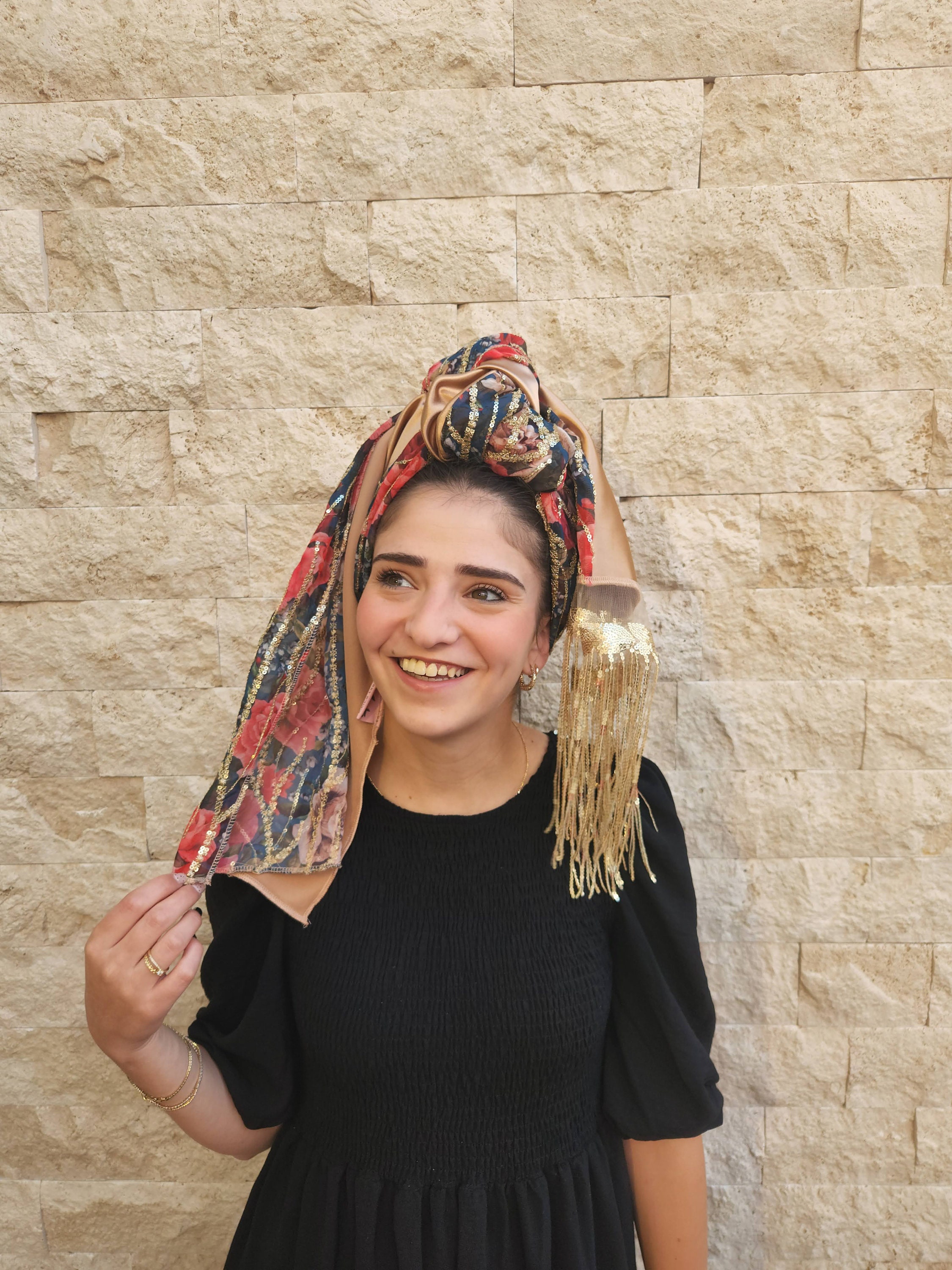 Handmade Tichel for Bat Mitzvah, Head Scarf, Jewish Tichel Scarf ...
