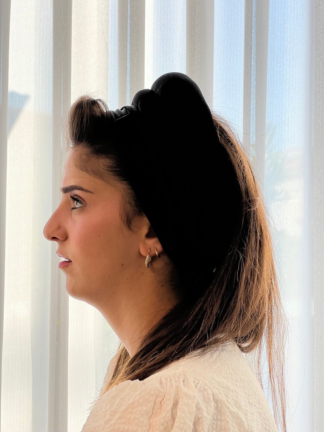 Israeli Bobi Volume - Size M , Tichel Volumizer & Anti Slip Headband ...