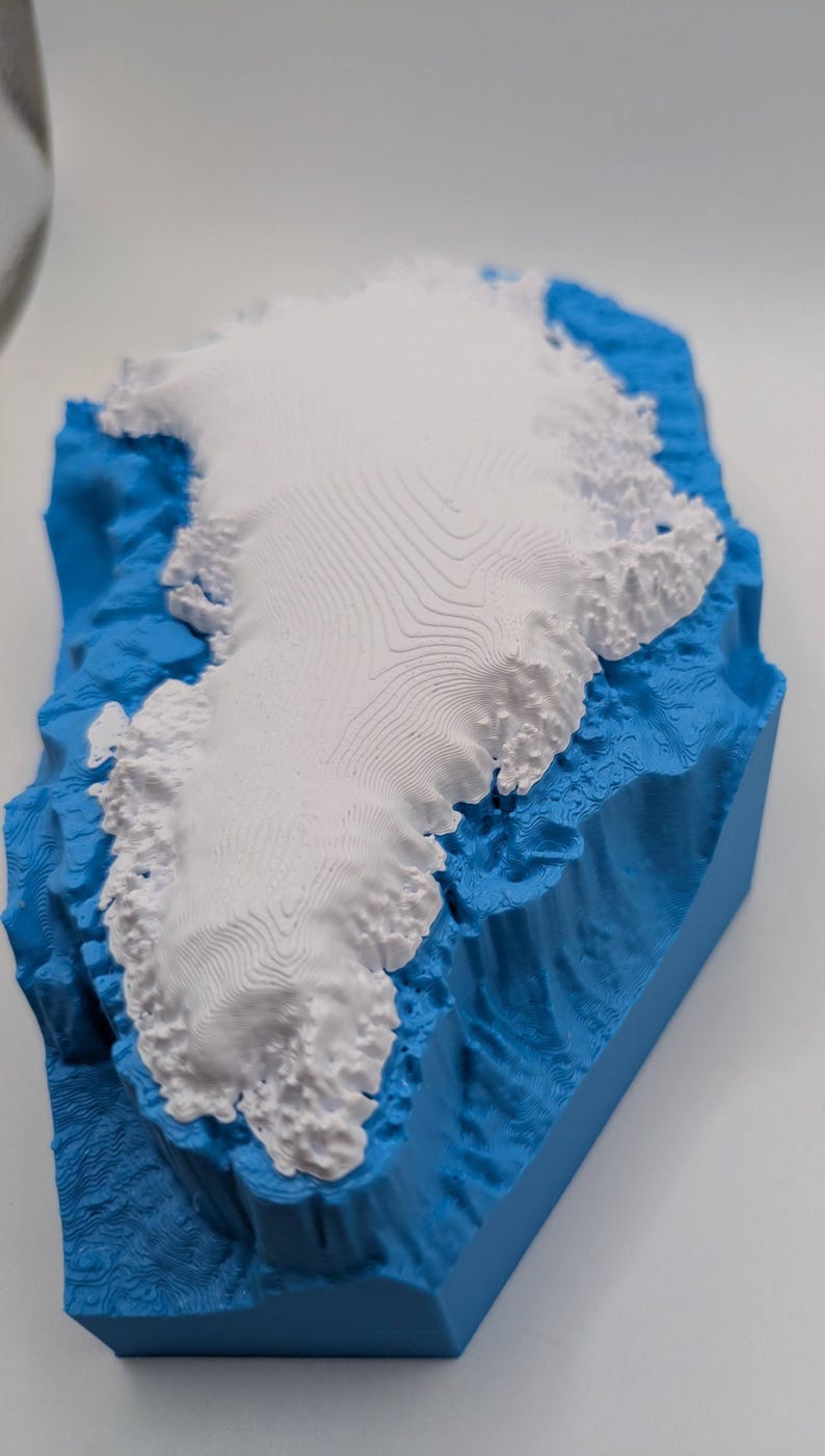 Greenland Map Storage Box – 3D Printed Topography Container - Etsy UK