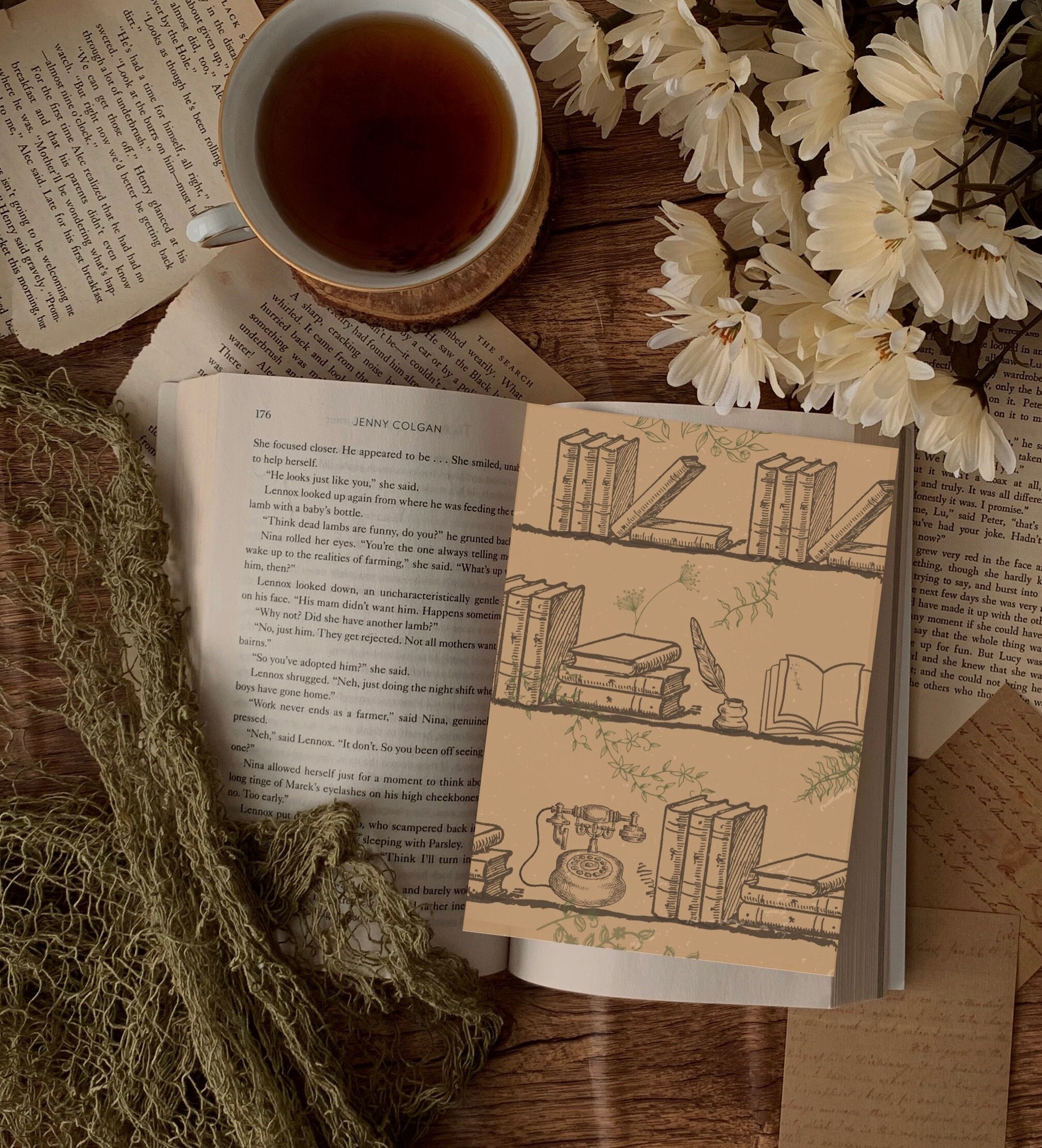 DIGITAL Bookshelf Print - Etsy