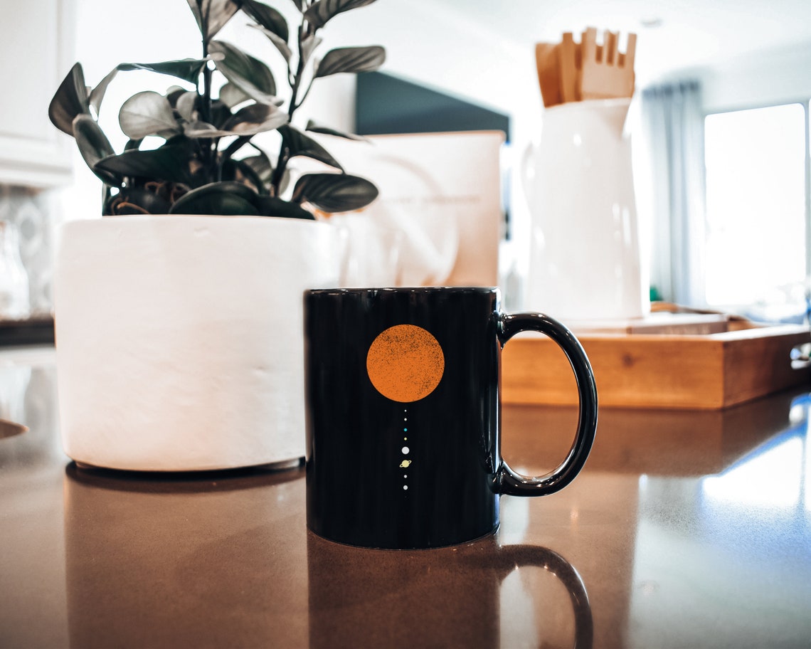 Minimal Solar System Mug, Solar System Gift, Solar System Present, 11oz ...