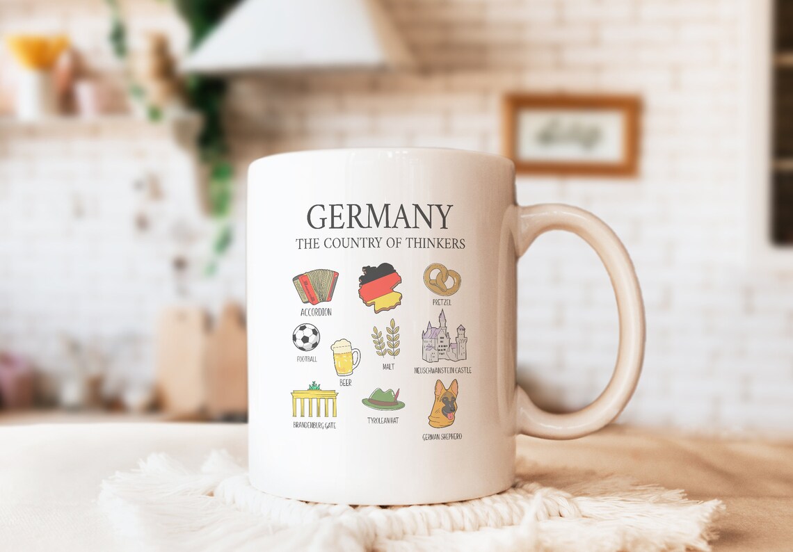 Germany Landmarks Mug, Germany Mug, Germany Souvenir, Travel Germany - Etsy