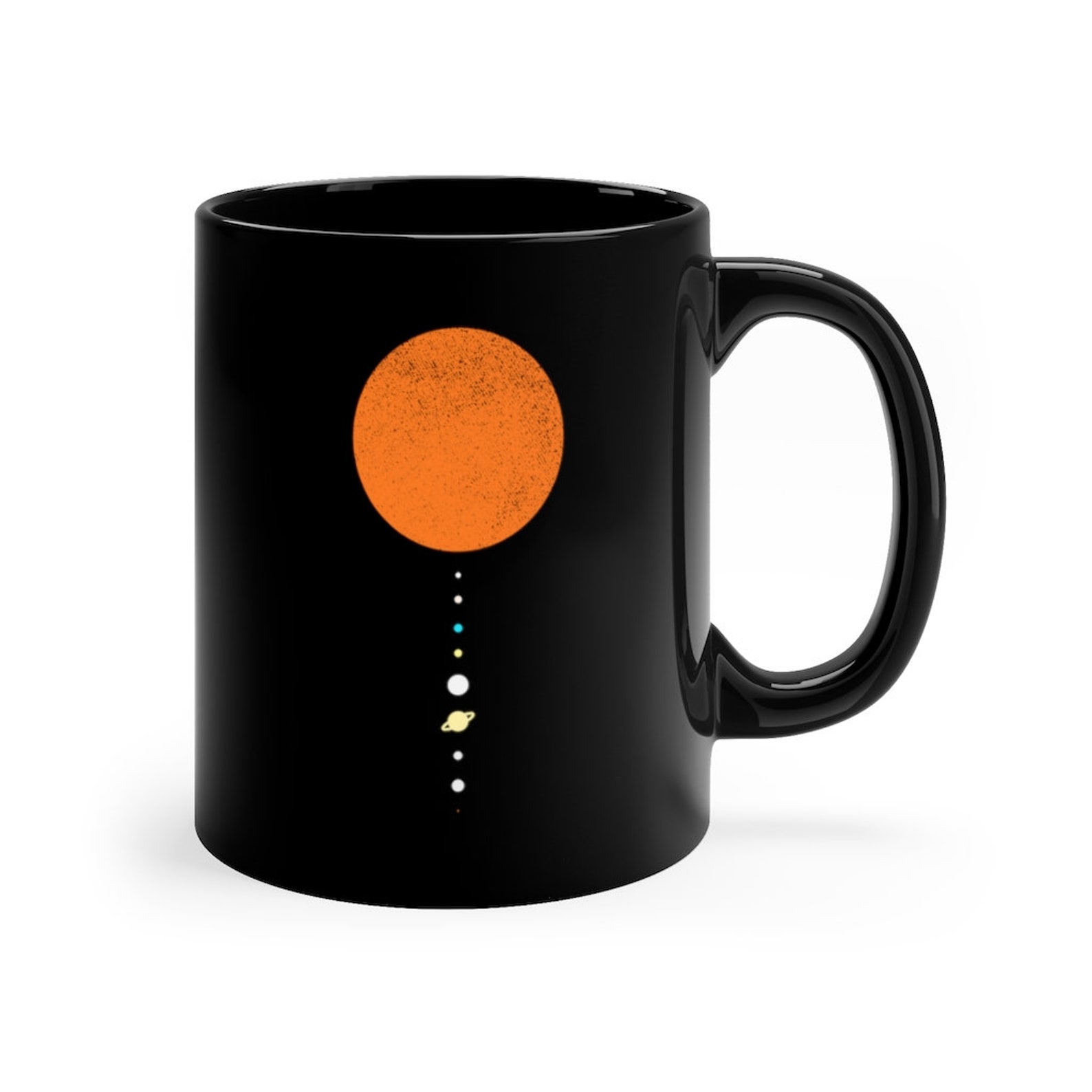 Minimal Solar System Mug, Solar System Gift, Solar System Present, 11oz ...