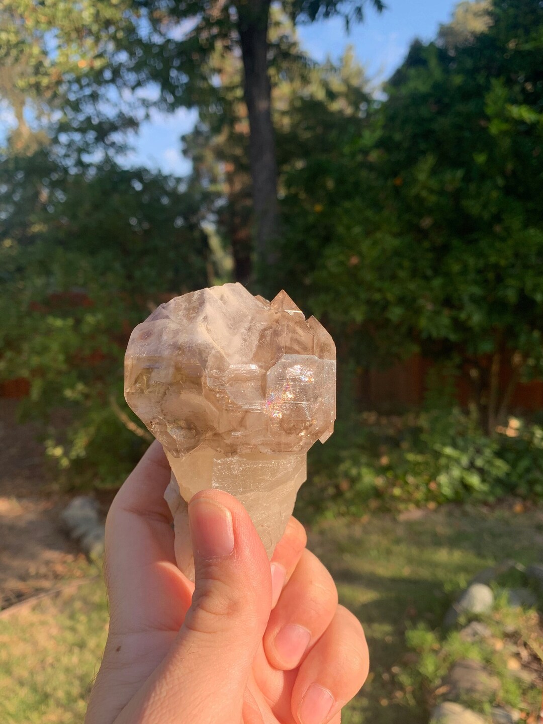 Smoky Quartz Elestial Scepter 386g - Etsy