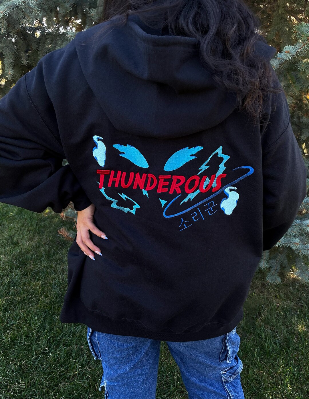 SKZ "thunderous" Kpop Embroidery Merch - Etsy