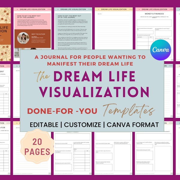 Dream Life Template - Etsy