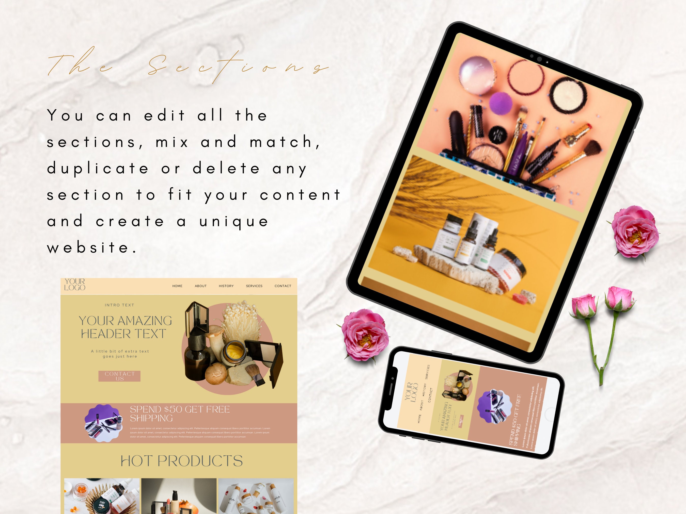 Canva Product Website Template Done for You Website - Etsy