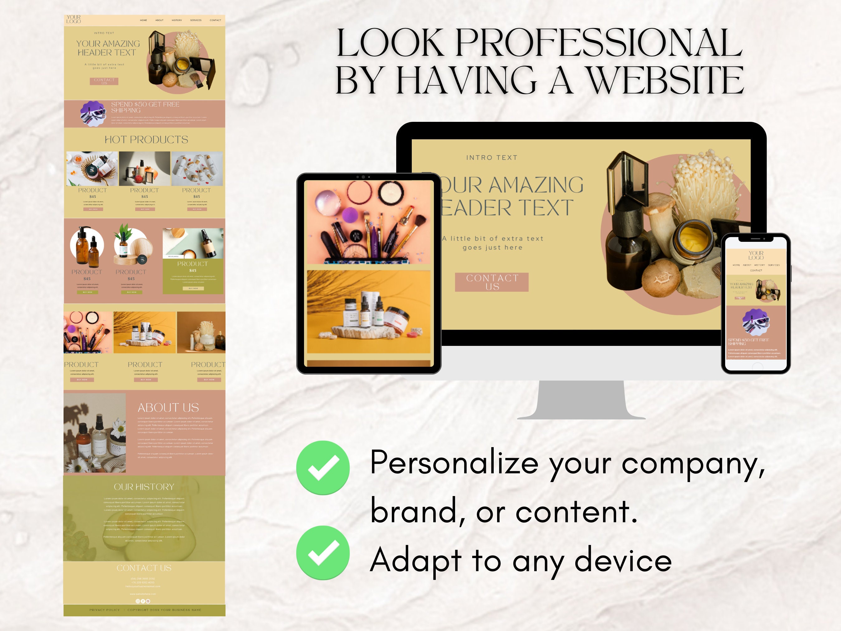 Canva Product Website Template Done for You Website - Etsy