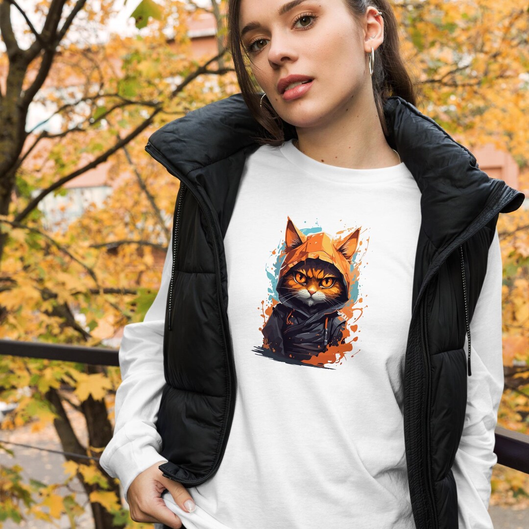 Cat, Ninja, Cartoon - Etsy