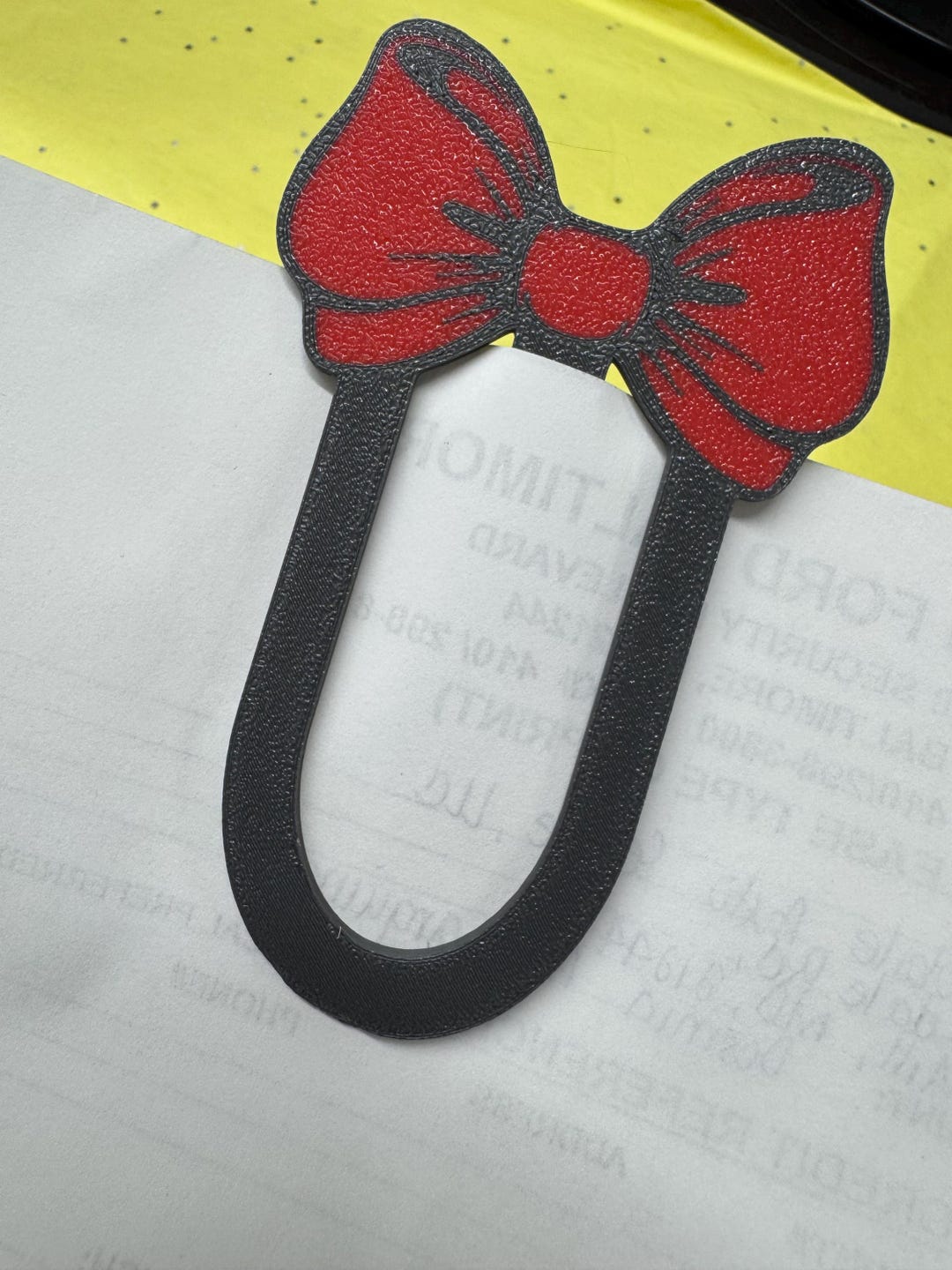 3D Printed Bow Paper Clips - Etsy