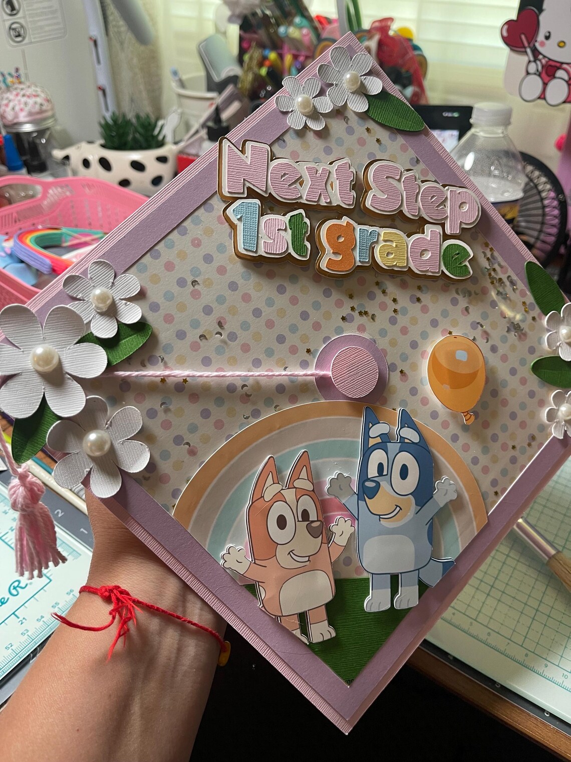 Personalized Kindergarten Graduation Cap Topper, Kindergarten Grad Next ...