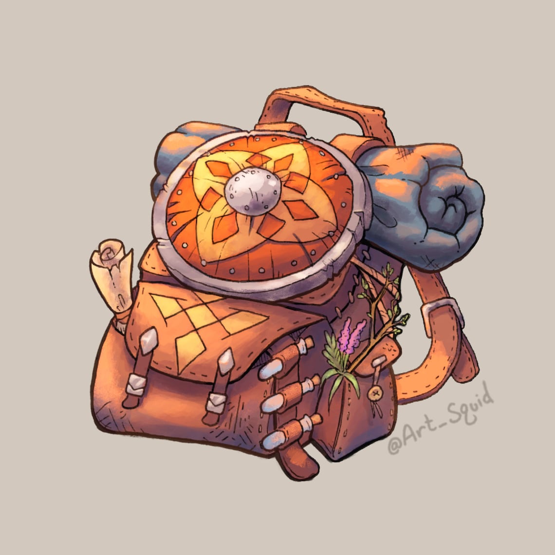 Adventurer's Pack Dnd Backpack vinyl Dungeons and - Etsy