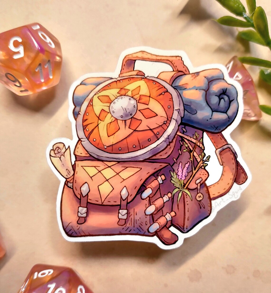 Adventurer's Pack Dnd Backpack vinyl Dungeons and - Etsy