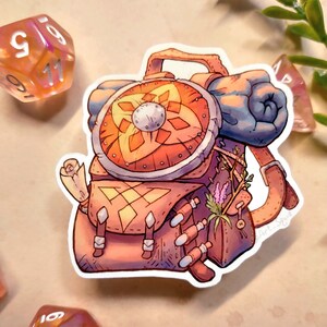 Adventurer's Pack - Dnd Backpack -vinyl Dungeons and Dragons Sticker - Etsy