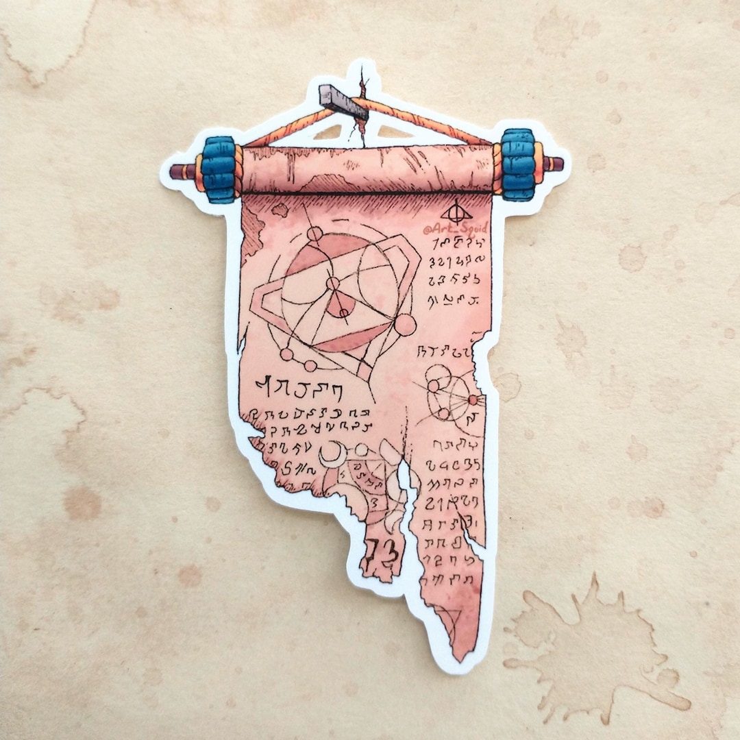 Spell Scroll - Dnd Arcane Object - Dungeons and Dragons Sticker - Etsy