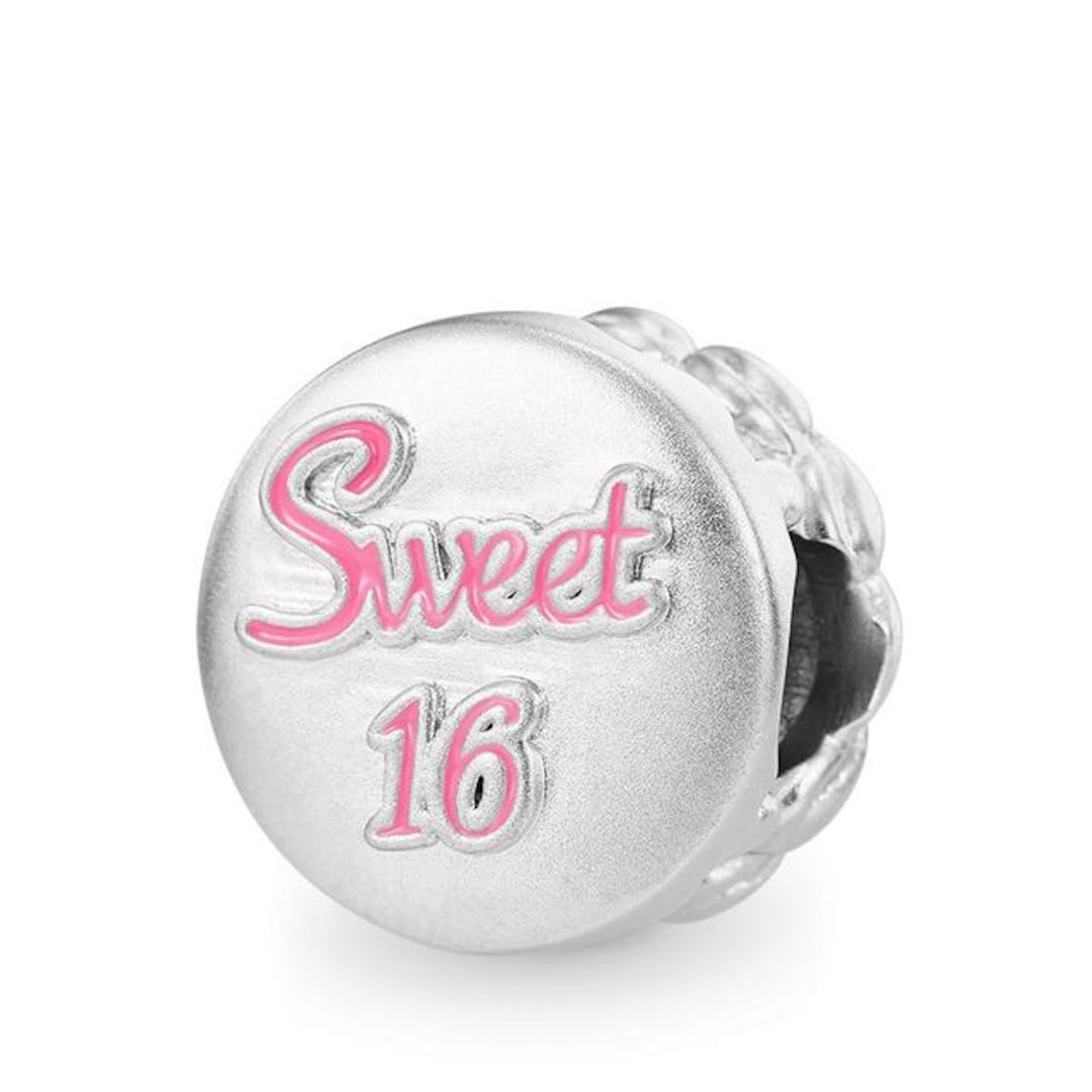S925 Sweet 16 Birthday Bracelet Charm, Stylish Anniversary Jewelry Gift ...