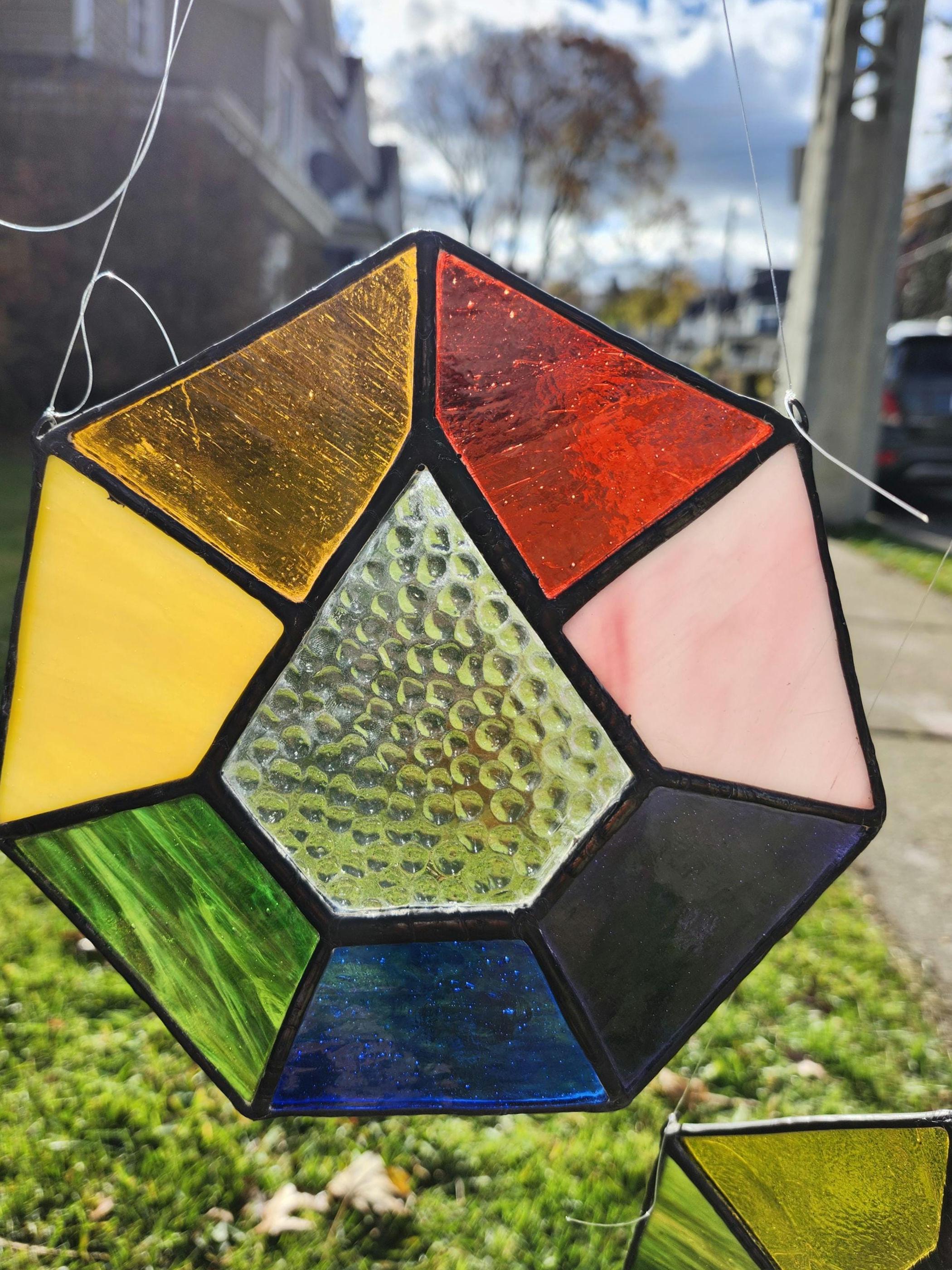 Hexagonal Rainbow Suncatcher - Etsy