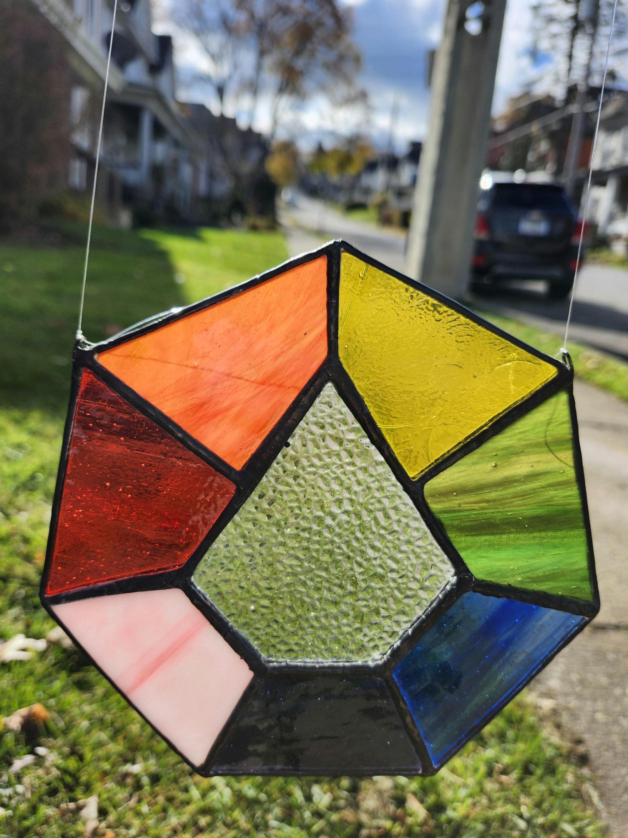 Hexagonal Rainbow Suncatcher - Etsy