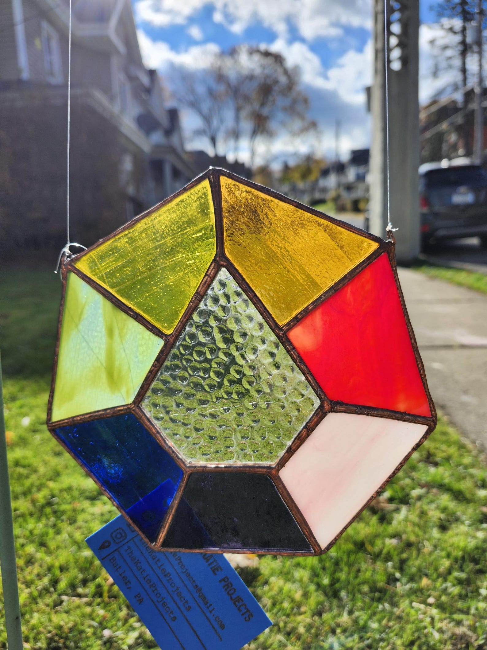 Hexagonal Rainbow Suncatcher - Etsy