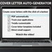 Cover Letter Template and Auto-generator - Etsy
