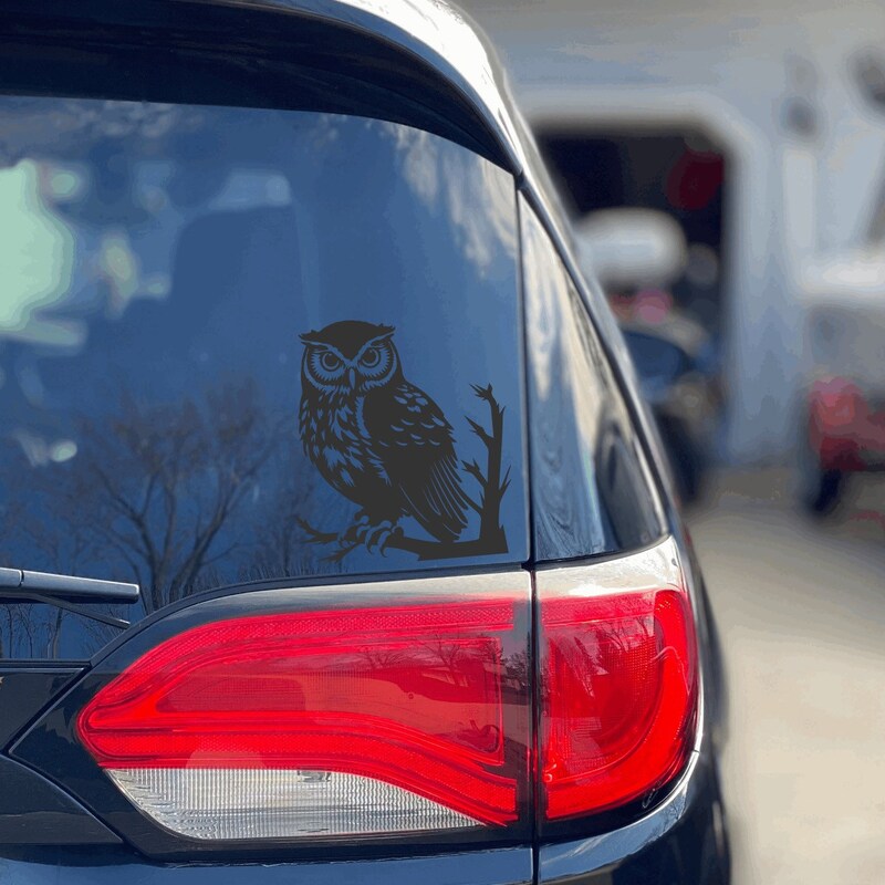 Owl Car Decal - Etsy