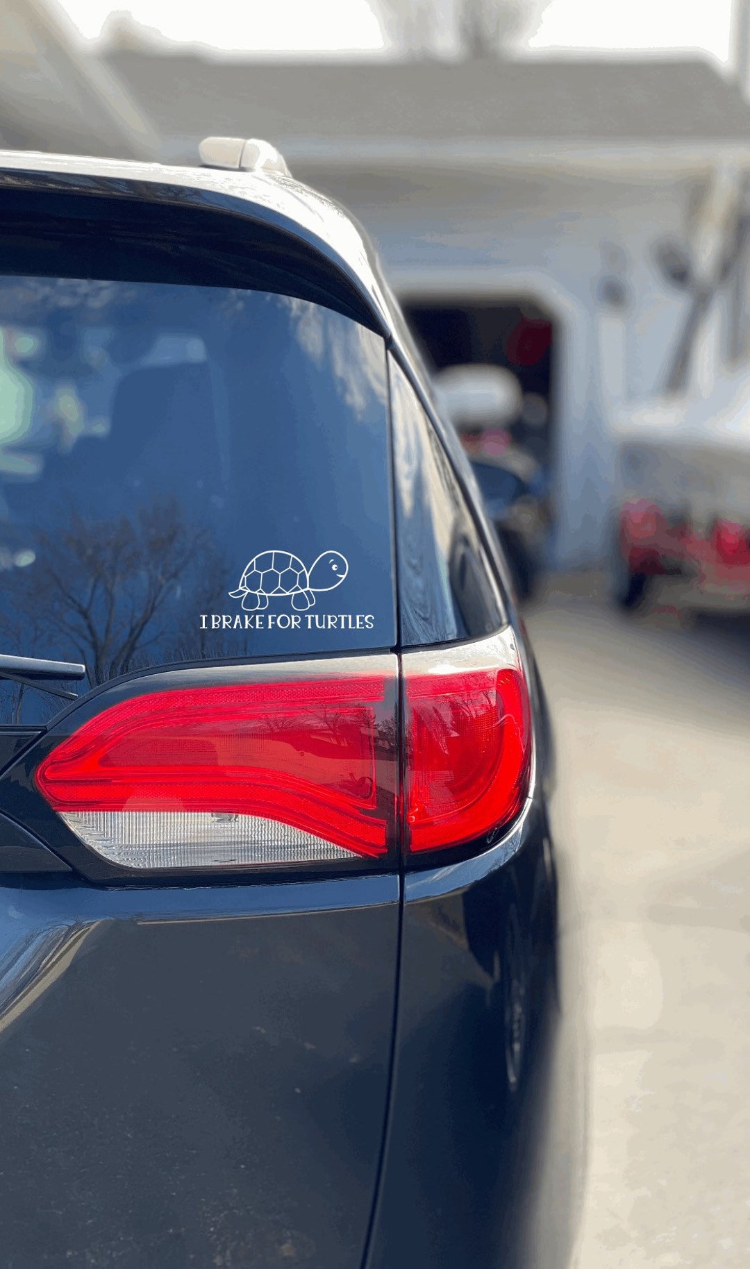 I Brake for Turtles Car Decal, Save the Turtles, Turtle Sticker, Turtle ...