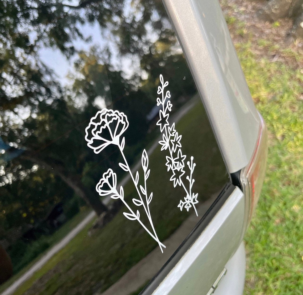 Floral car decals store