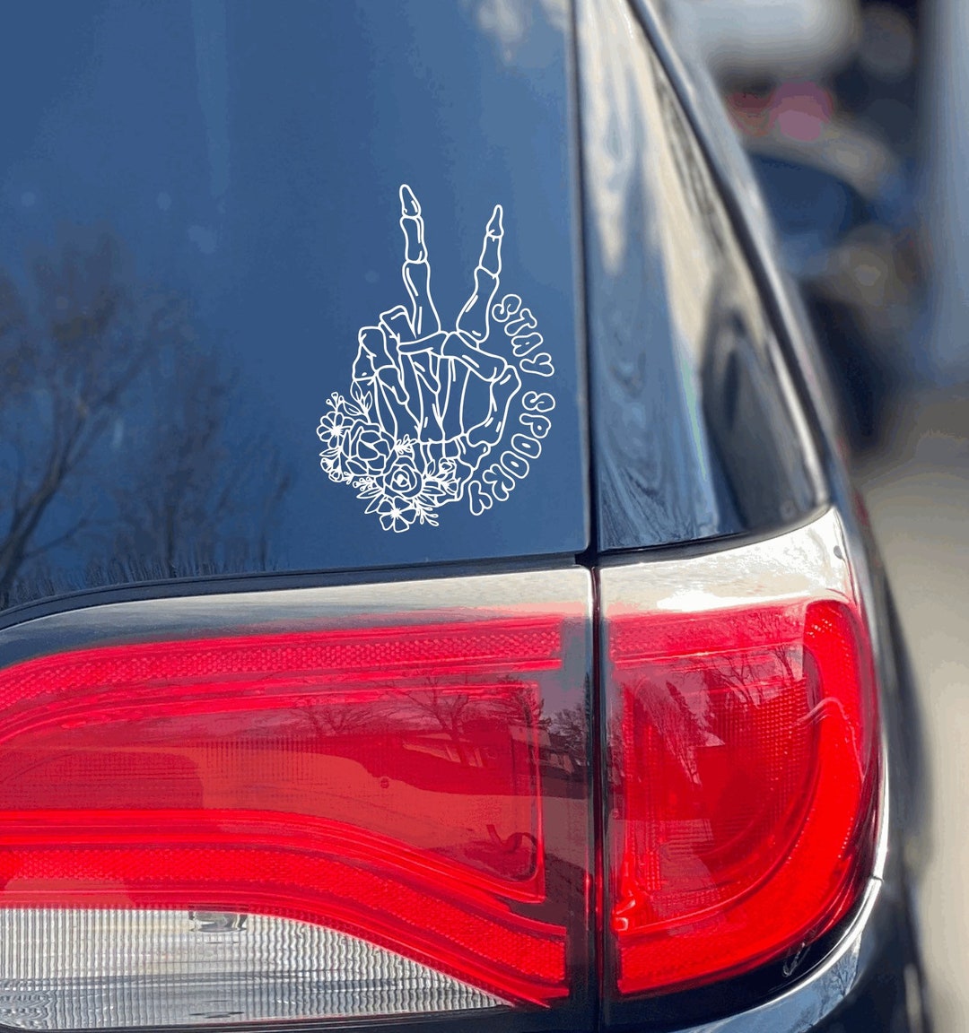 Stay Spooky Skeleton Hand, Skeleton Decal, Floral Skeleton, Skeleton ...