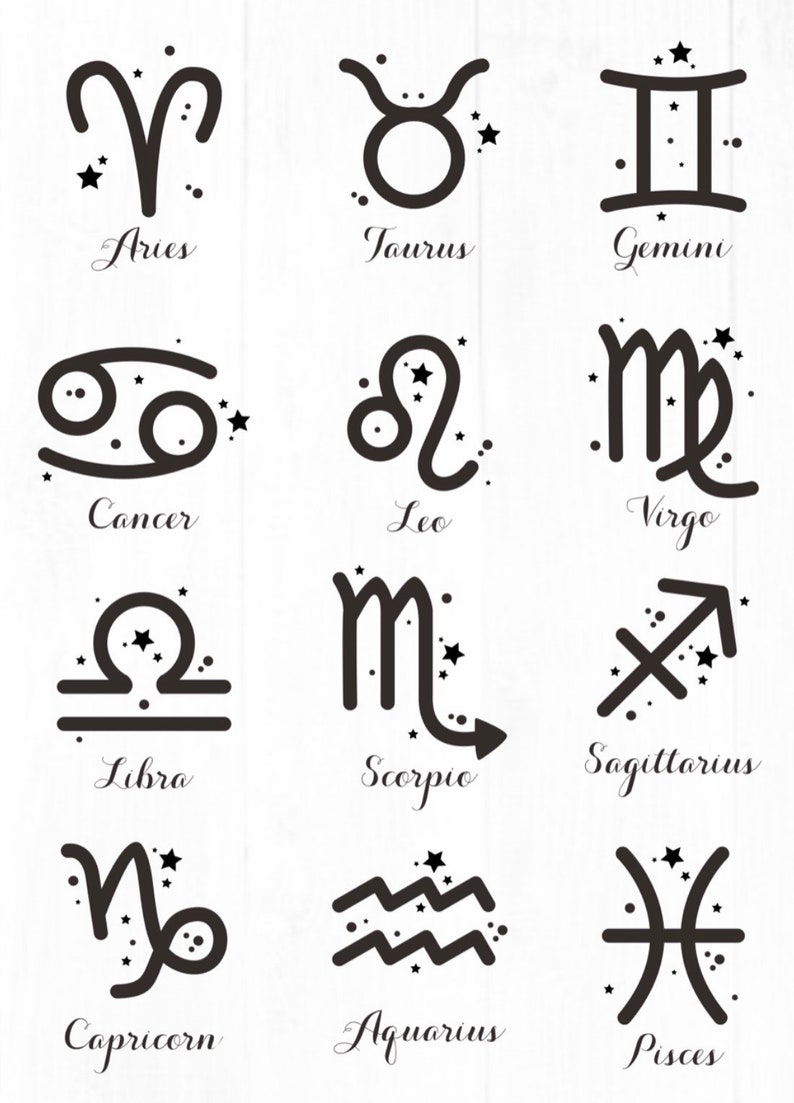 Zodiac Decals - Etsy
