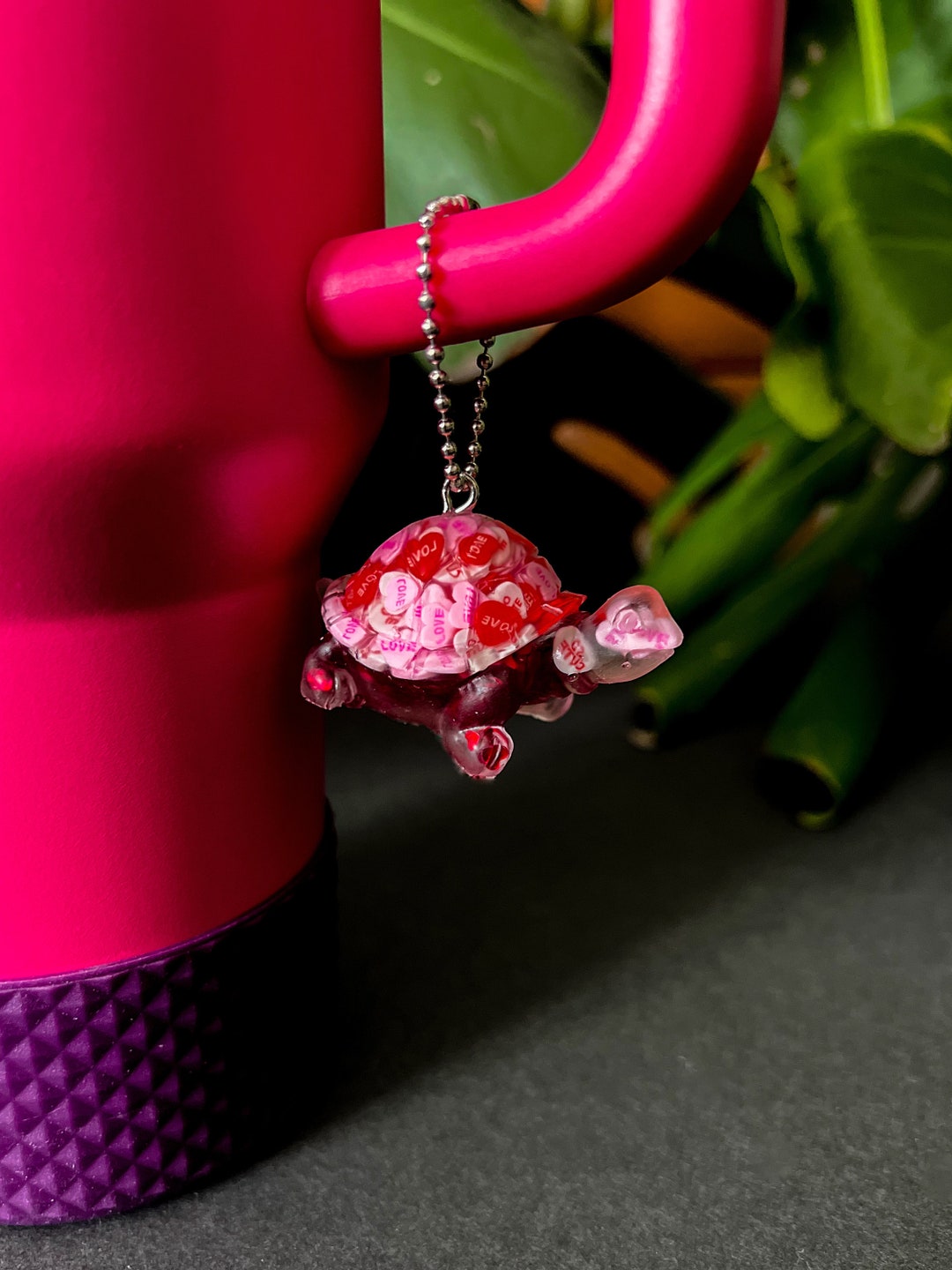 Stanley Tumbler, Cup Charm, Turtle Charm, Cup Bling, Valentine’s Day ...