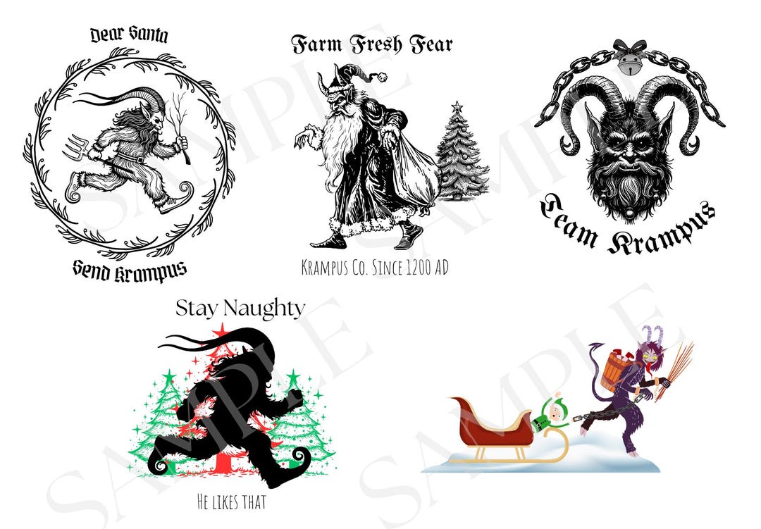 Krampus PNG Bundle - Etsy