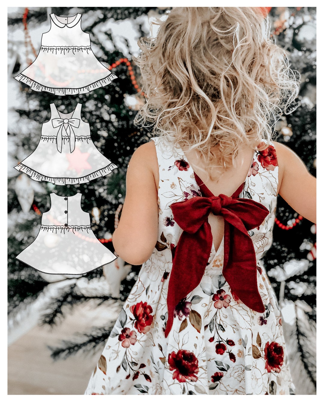 Paper Sewing Pattern, Lottie Dress, Sewing Pattern, Kids, Printed ...