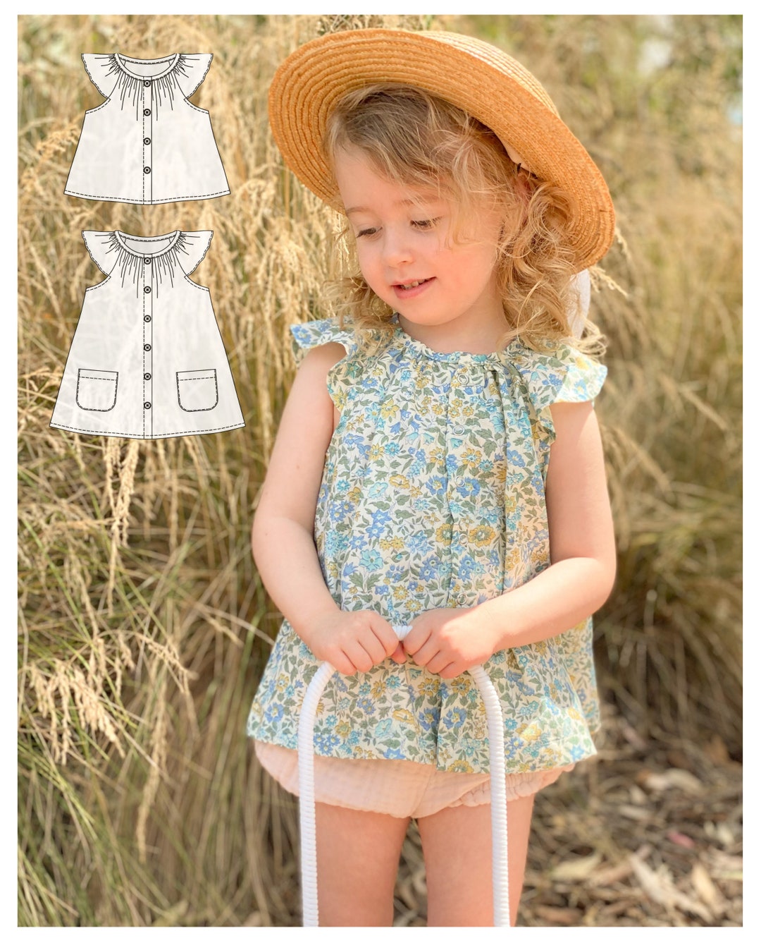 Paper Sewing Pattern, Indie, Sewing Pattern, Kids, Printed Pattern ...