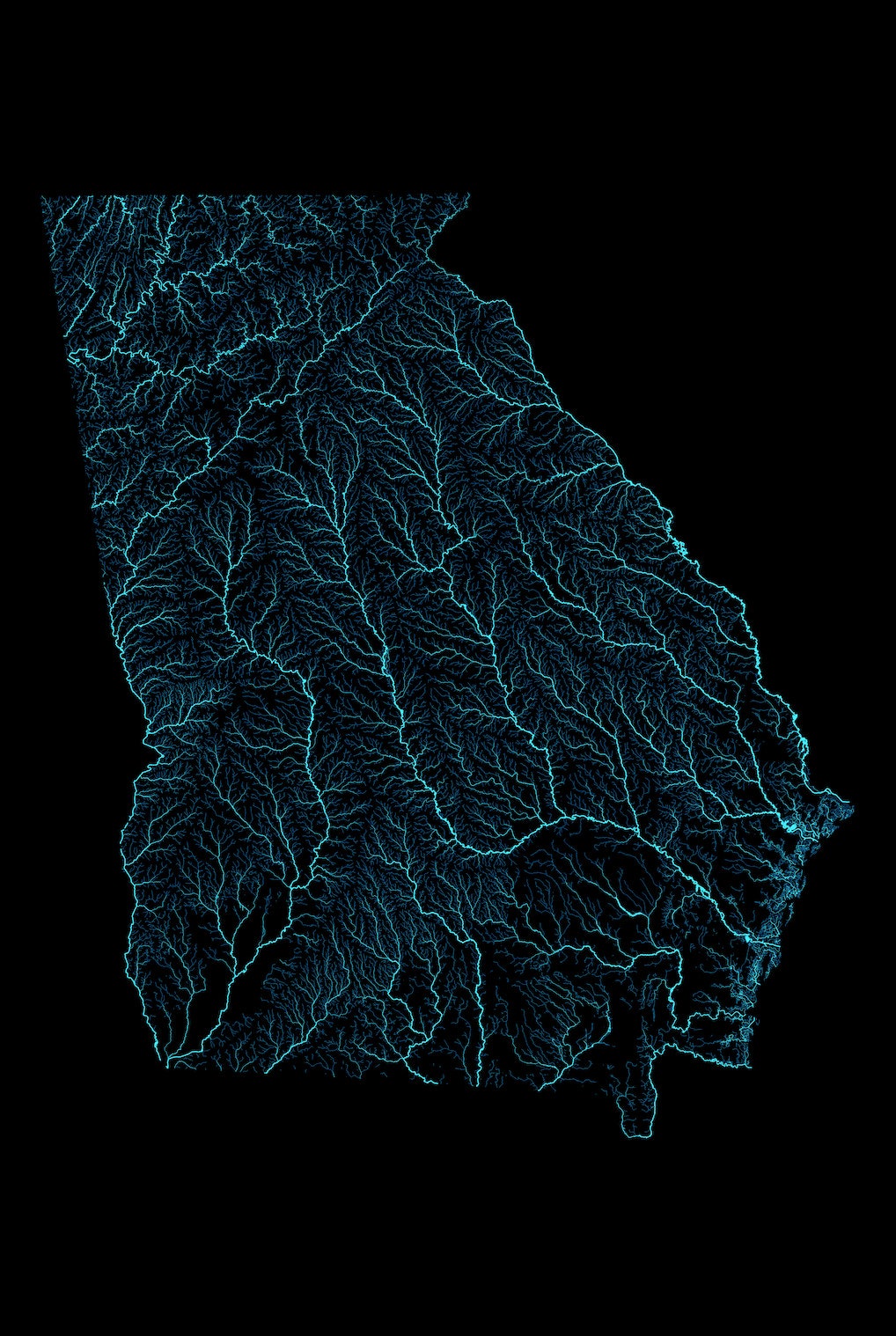 Georgia Rivers Poster - Etsy