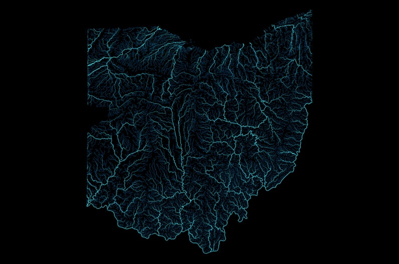 Ohio Rivers Poster - Etsy