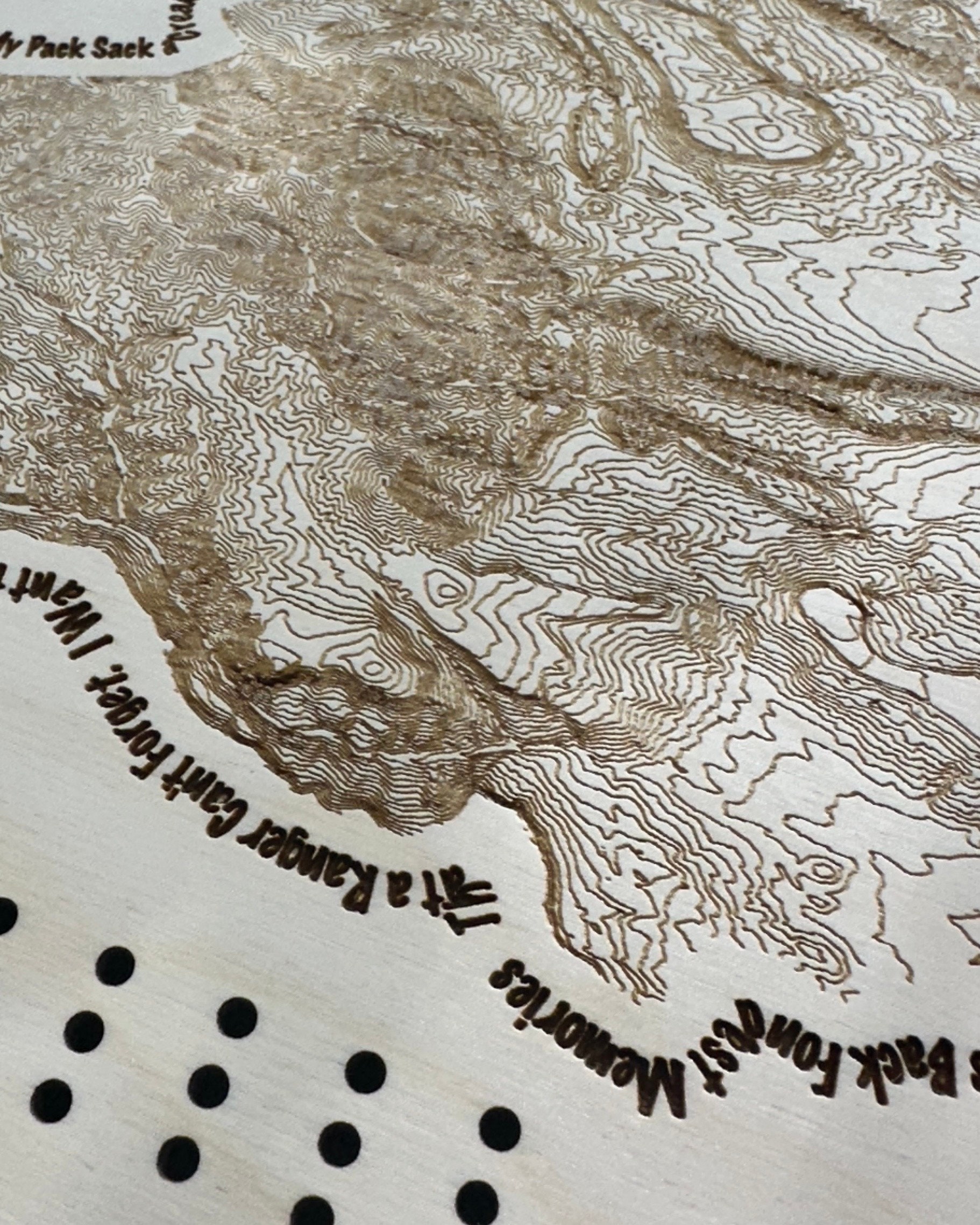 Philmont Topo Contours Cribbage Board - IWGBTP - Etsy