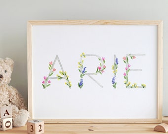 Custom Name Painting | Etsy