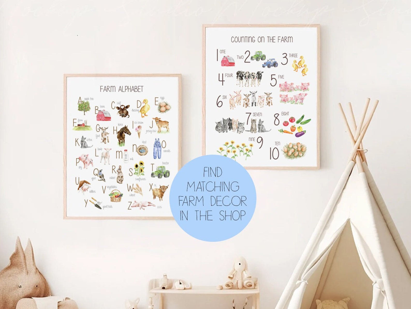 Mom and Baby Chicken Print, Baby Chick Print, Farm Nursery Decor ...
