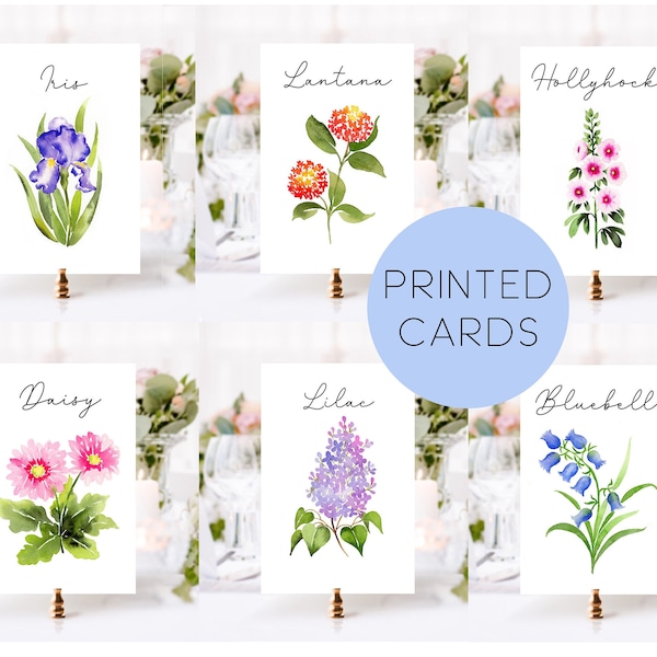 Watercolor Name Card - Etsy