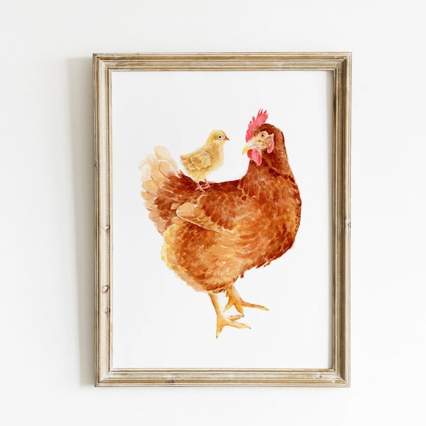 Chick Print - Etsy