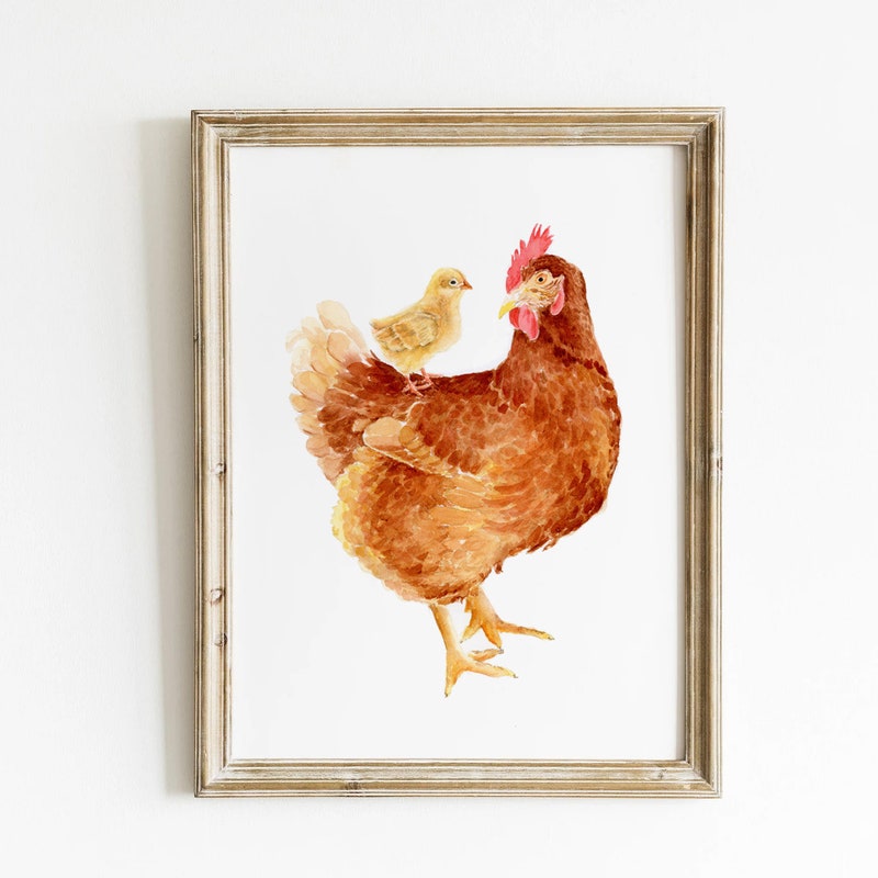 Chick Print - Etsy