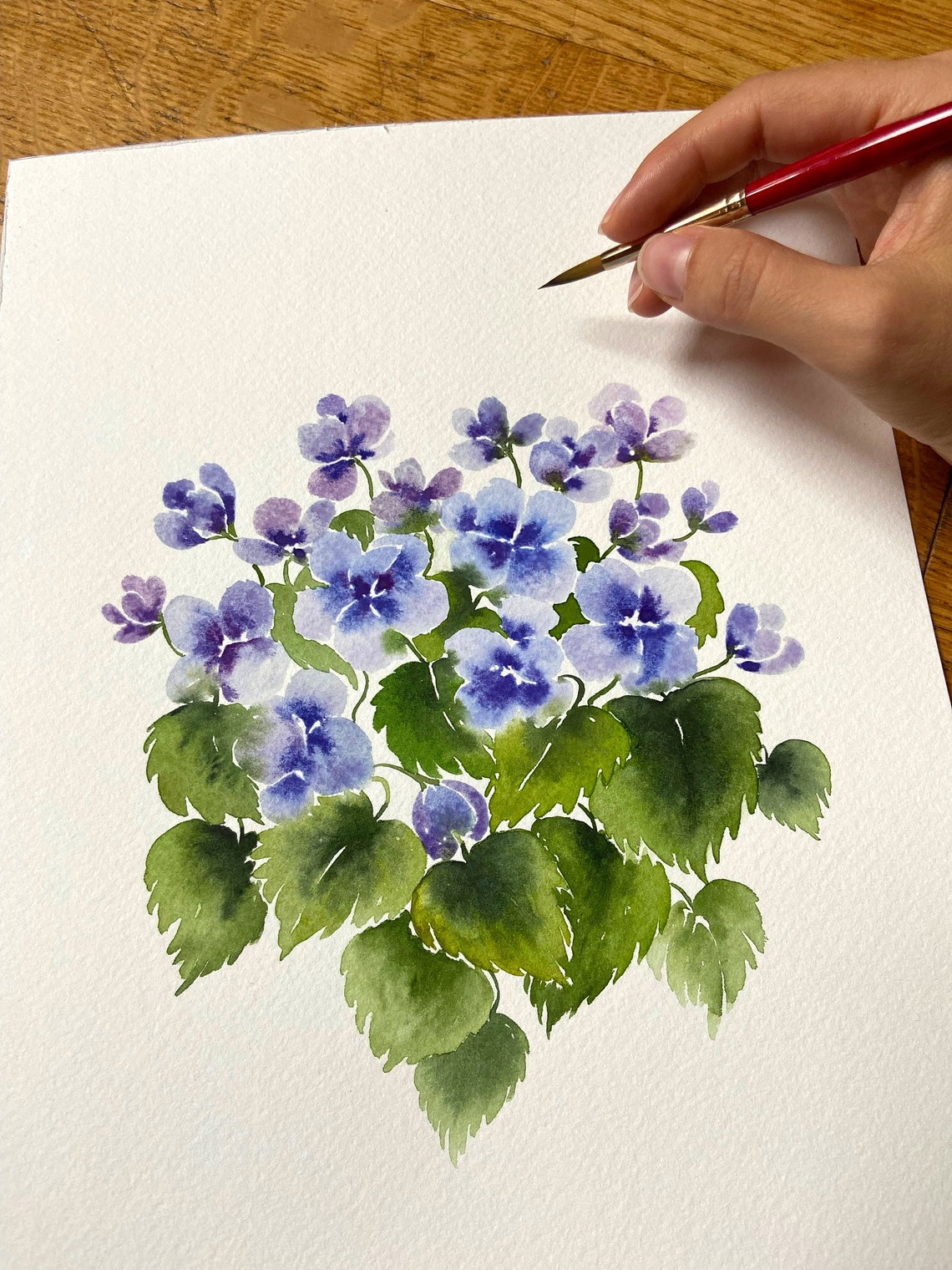 February Birth Flower Print Personalized February Birth - Etsy