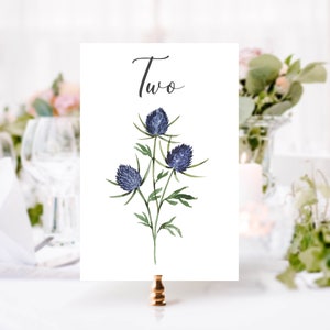 Printable Wildflower Table Numbers, Fall Wedding Table Numbers ...