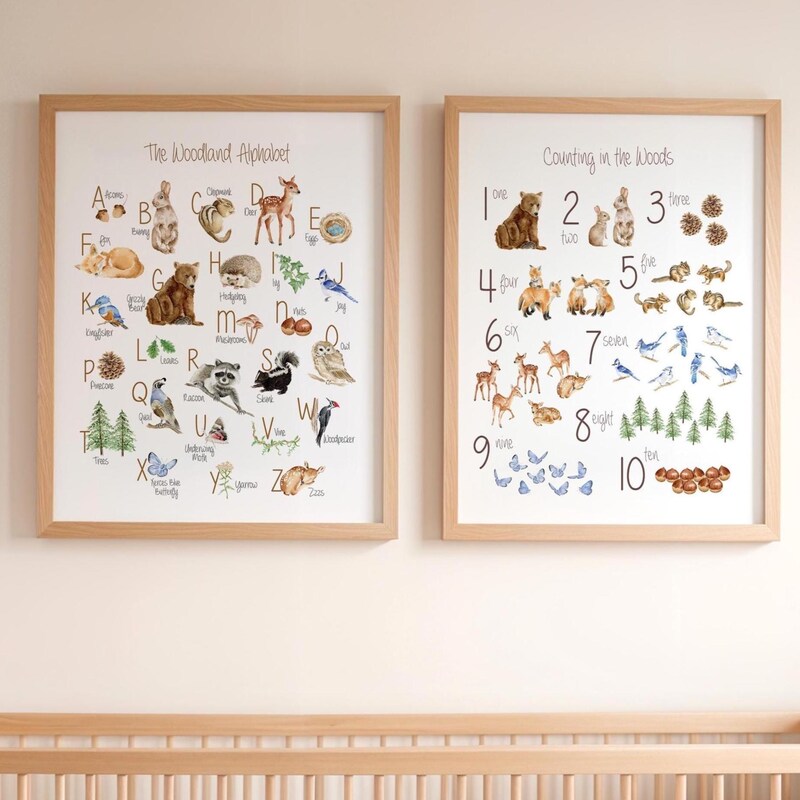 Woodland Alphabet - Etsy